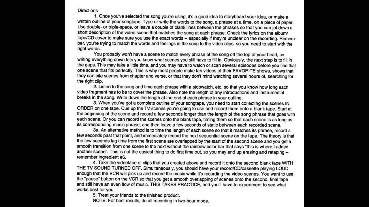 A History of Vidding